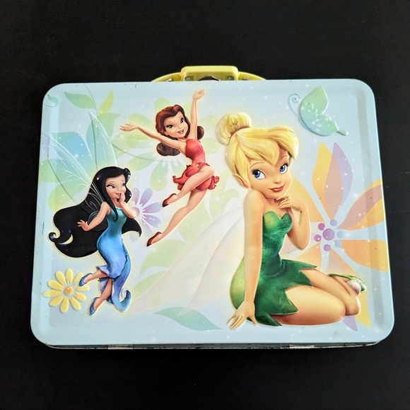 Disney | Other | Disney Tinkerbell And Friends Tin Lunch Box Fairies ...